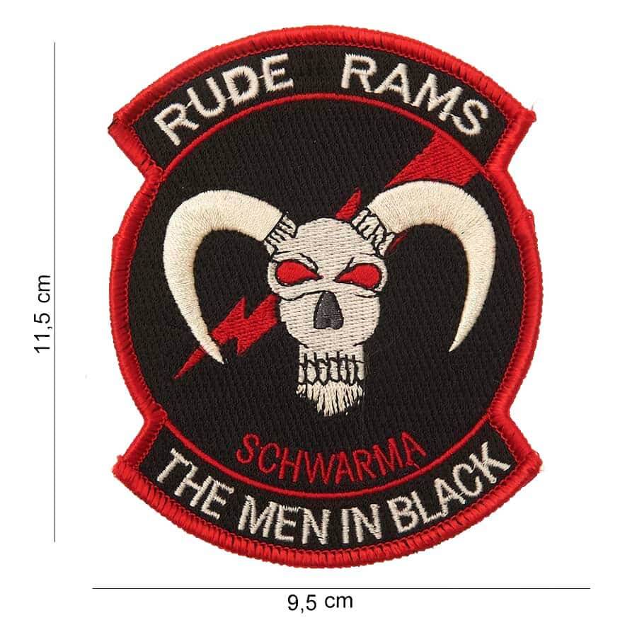 Embleem stof rude rams the man in black - Darkshop