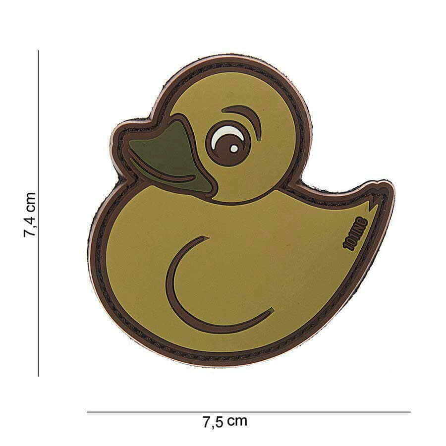 Embleem 3D PVC Rubber Duck beige - Darkshop