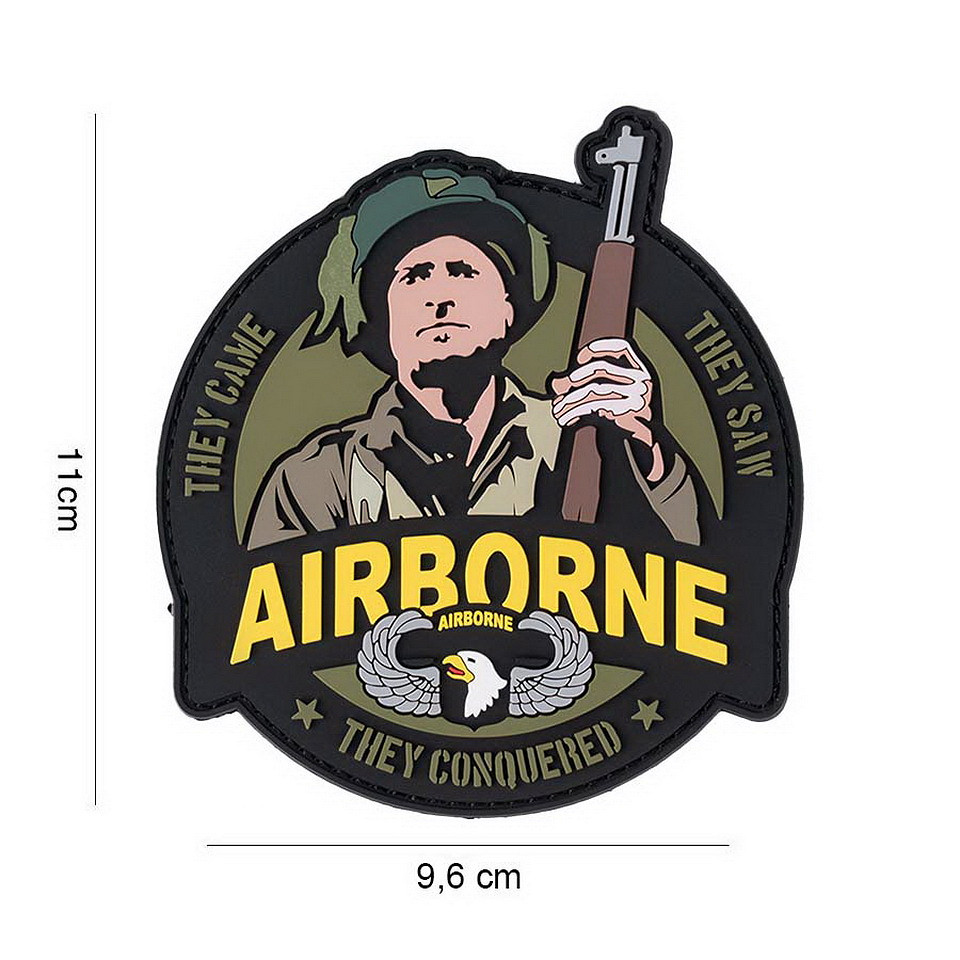 Embleem 3D PVC 101st Airborne soldaat | They Came... - Darkshop