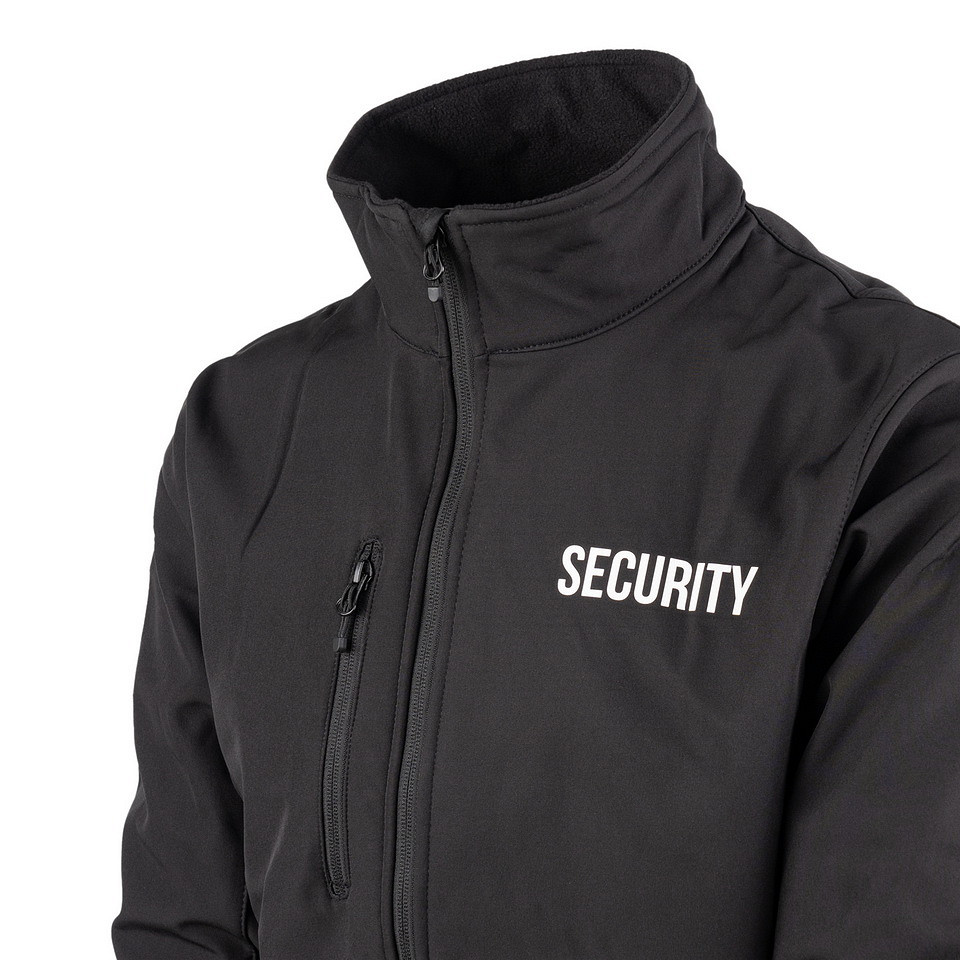 Beveiliging jas met Security Logo - Softshell - Zwart | Fostex Garment - Darkshop
